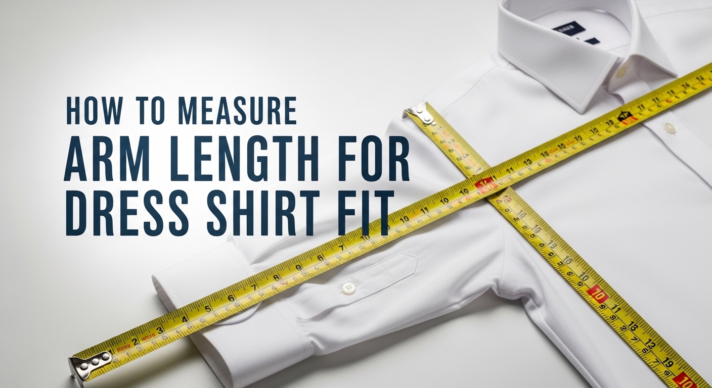 How to measure arm length for dress shirt Fit